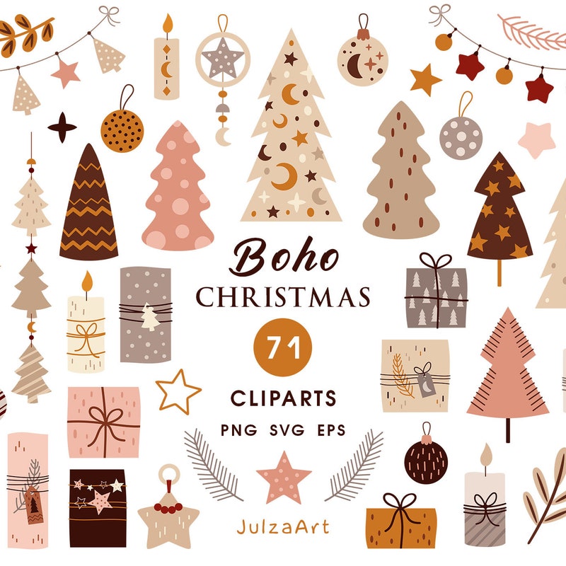 Boho Clip Art - Etsy