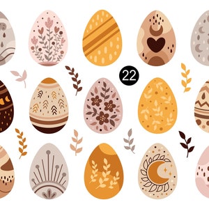 Easter Eggs Svg, Easter Clipart, Easter Svg, Happy Easter Png, Boho ...