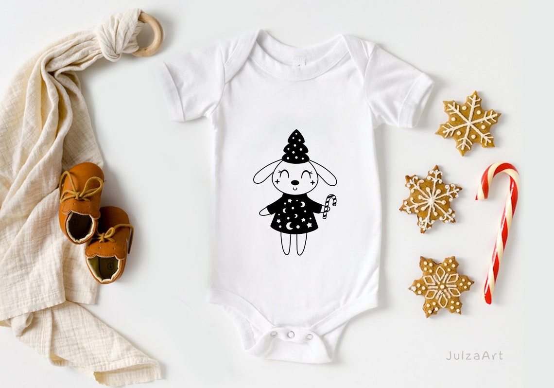 Christmas Clipart Christmas Rabbit Svg Black Christmas Bunny - Etsy