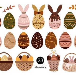 Easter Clipart, Easter Svg, Easter Eggs Svg, Happy Easter Png, Boho ...