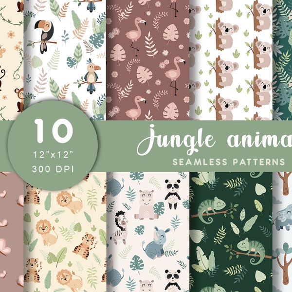 Safari Digital Paper - Etsy