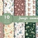 Jungle Seamless Pattern Safari Digital Paper Jungle Animals - Etsy