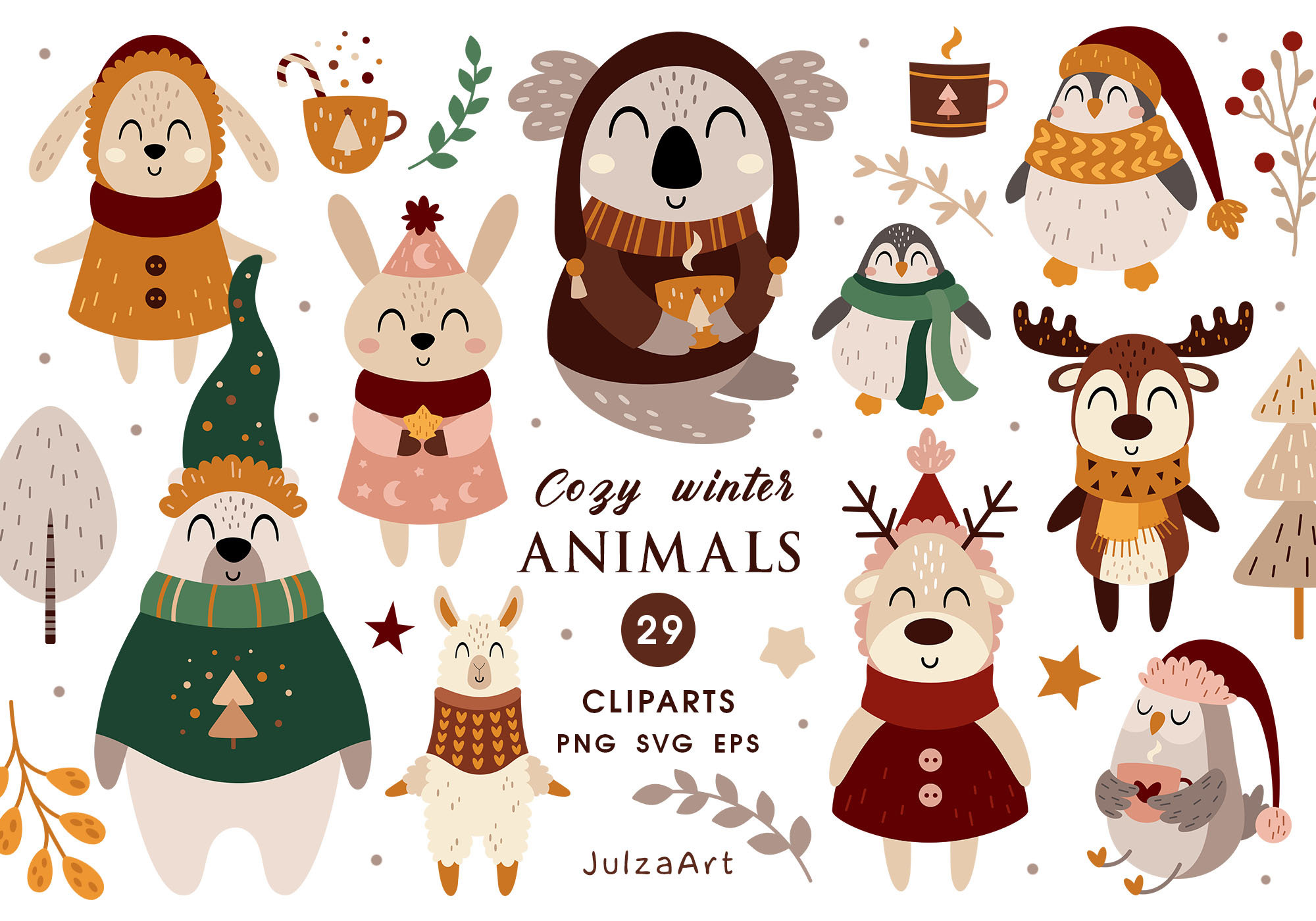 Winter Animal Clipart