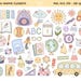 Back to School Clipart: Retro School Supplies SVG, Groovy Teacher PNG ...