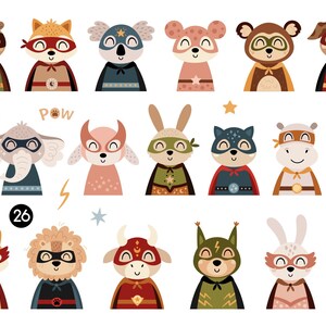 Superhero Svg, Animal Superhero Clipart, Cute Animals Svg, Super Hero ...