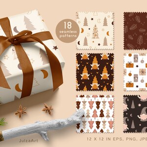 Boho Christmas Clipart, Christmas Tree Svg, Christmas Gnomes Png ...