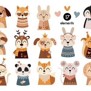 Animal Clipart, Valentines Day Svg, Valentines Clipart, Cute Animal ...