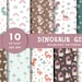 Dinosaur Seamless Pattern, Cute Dinosaur Digital Paper, Dinosaur ...