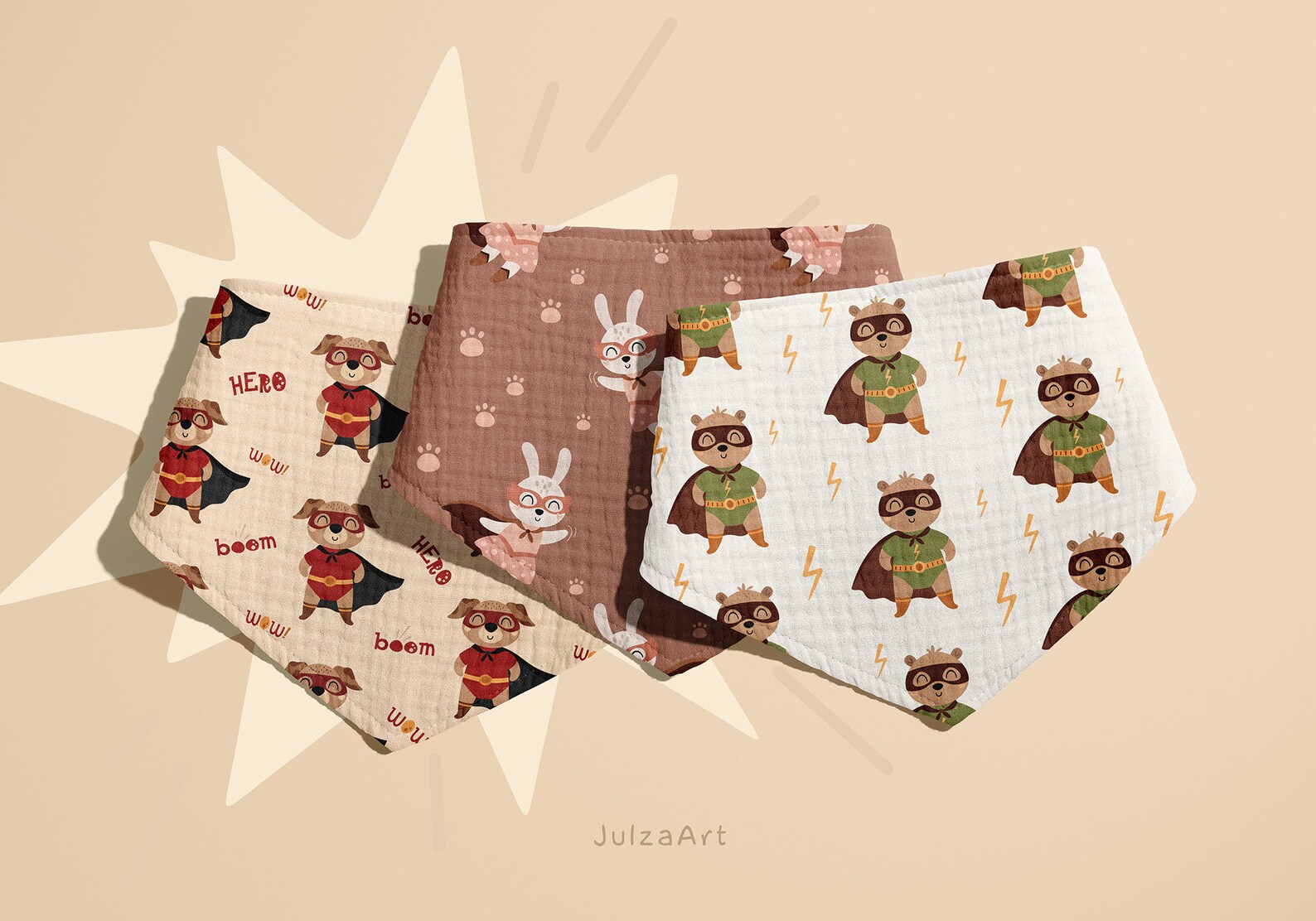 Superhero Seamless Pattern Animal Superhero Digital Paper - Etsy