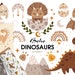 Boho Dinosaur Clipart Dinosaur Svg Bohemian Dinosaur - Etsy