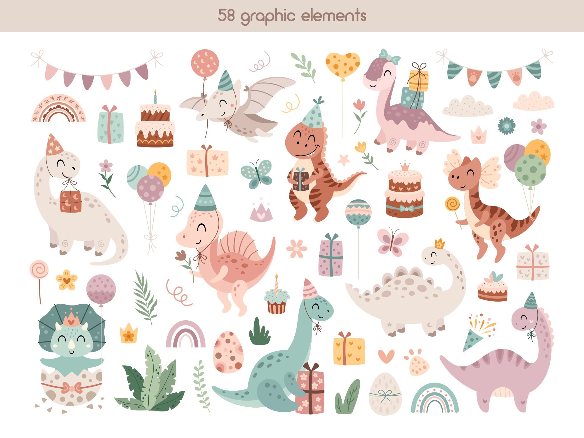 Dinosaur Birthday Clipart Dinosaur Svg Happy Birthday - Etsy