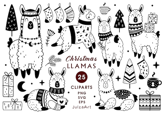 Llamas Clipart En Blanco Y Negro 3.621 Llama Silhouette Stock Photos,