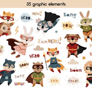 Superhero Svg, Animal Superhero Clipart, Super Heroes Seamless Pattern ...
