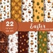 Easter Seamless Pattern, Happy Easter Digital Paper, Easter Eggs ...
