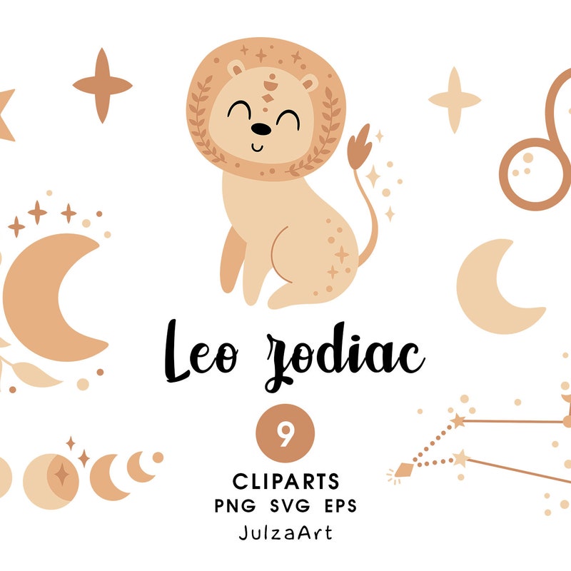 Leo Zodiac - Etsy