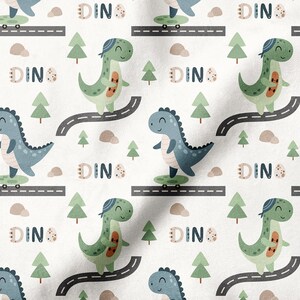 Dinosaur Seamless Pattern, Cute Dinosaur Digital Paper, Dinosaur ...