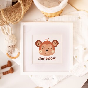 Retro Animal Clipart, Groovy Animal Face Svg, Woodland Animals Png ...