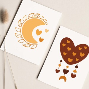 Boho Heart Svg, Valentine Clipart, Valentines Day Png, Boho Valentines ...