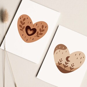 Hearts Svg, Boho Heart Clipart, Happy Valentines Day Svg, Valentine ...