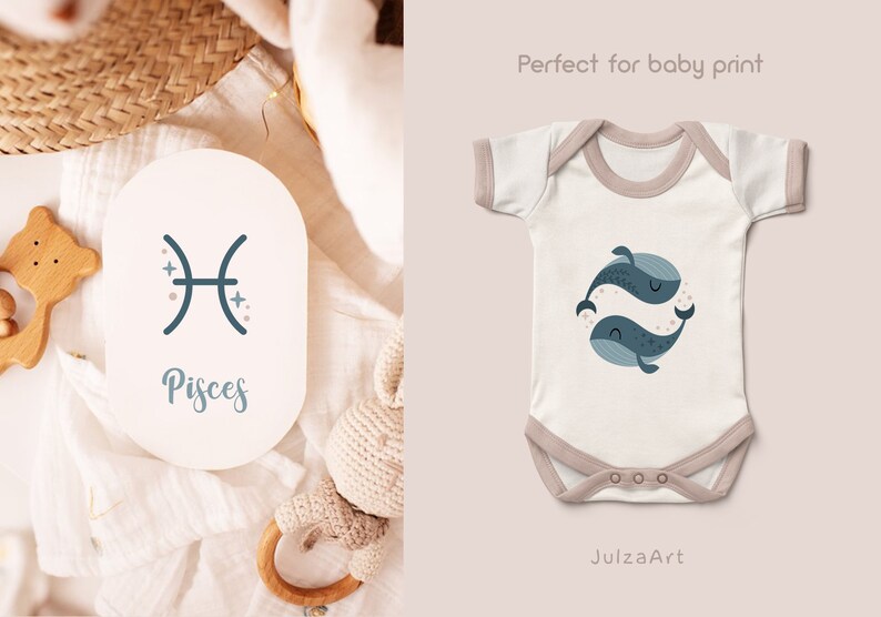 Pisces Zodiac Clipart Pisces Svg Star Zodiac Sign Png - Etsy
