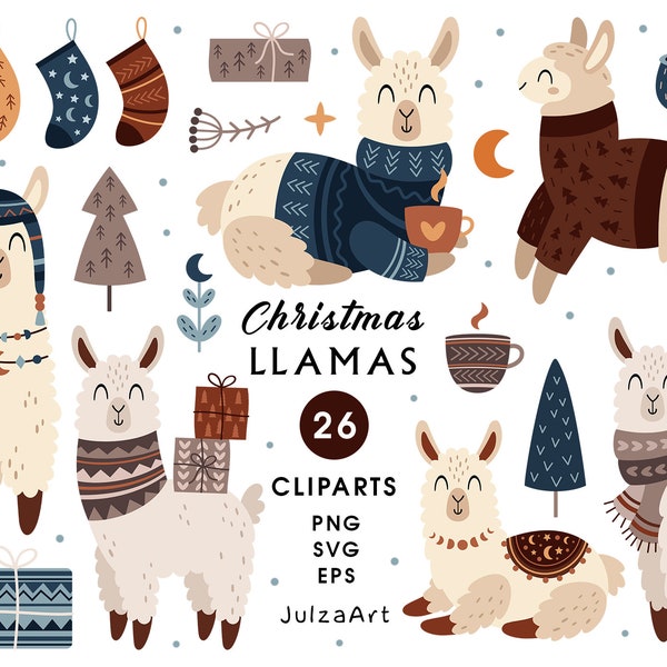 Llama Clipart - Etsy