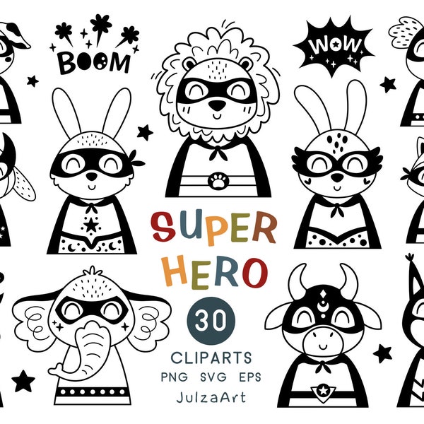 Animal Superhero - Etsy