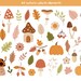 Autumn Animals Clipart Cozy Fall Svg Fall Seamless Pattern - Etsy