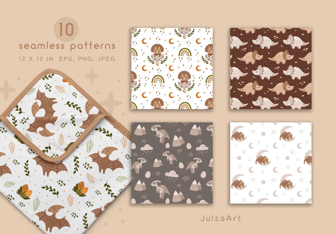 Boho Dinosaur Clipart Dinosaur Svg Bohemian Dinosaur - Etsy