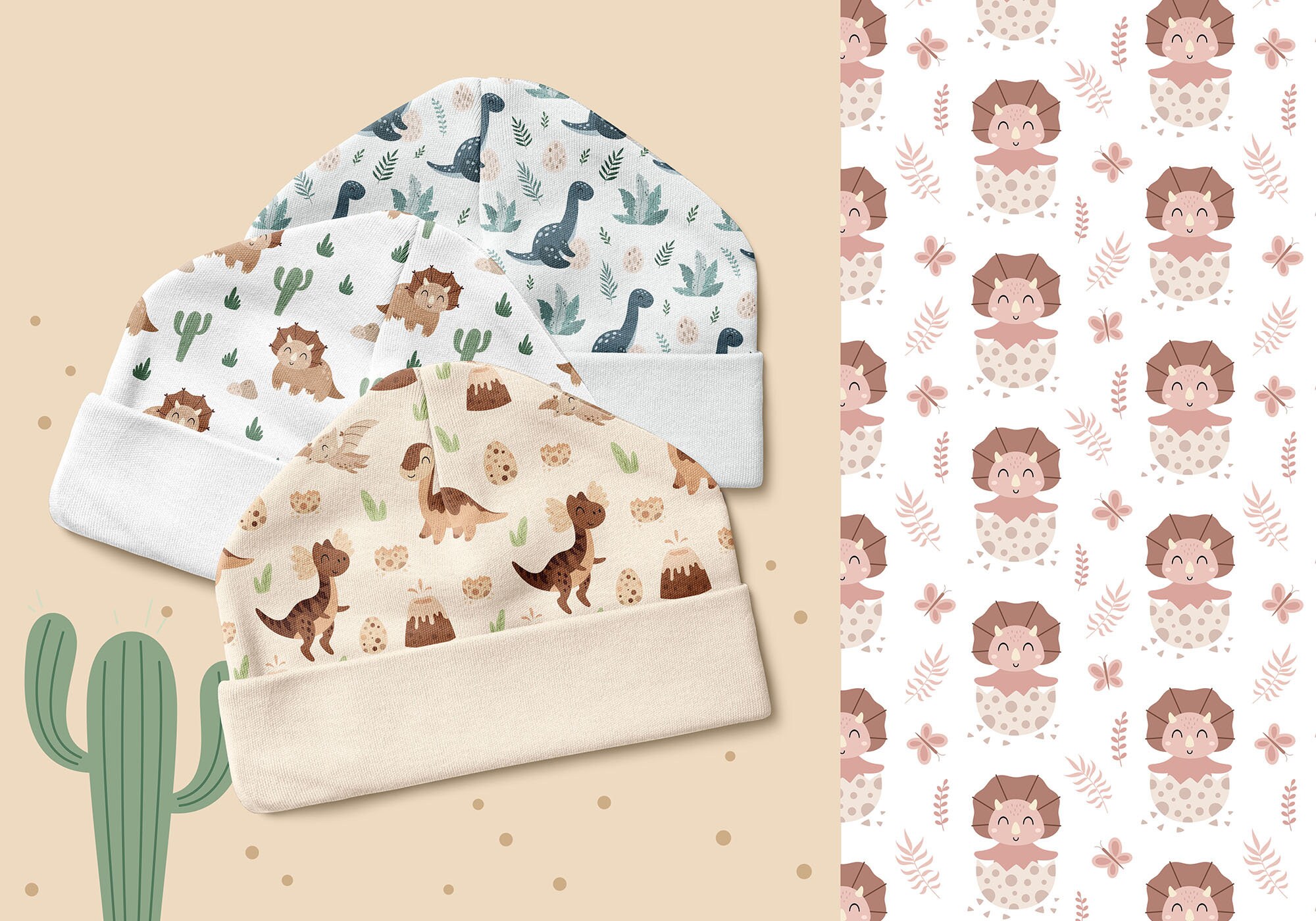 Dinosaur Seamless Pattern Cute Dinosaur Digital Paper - Etsy