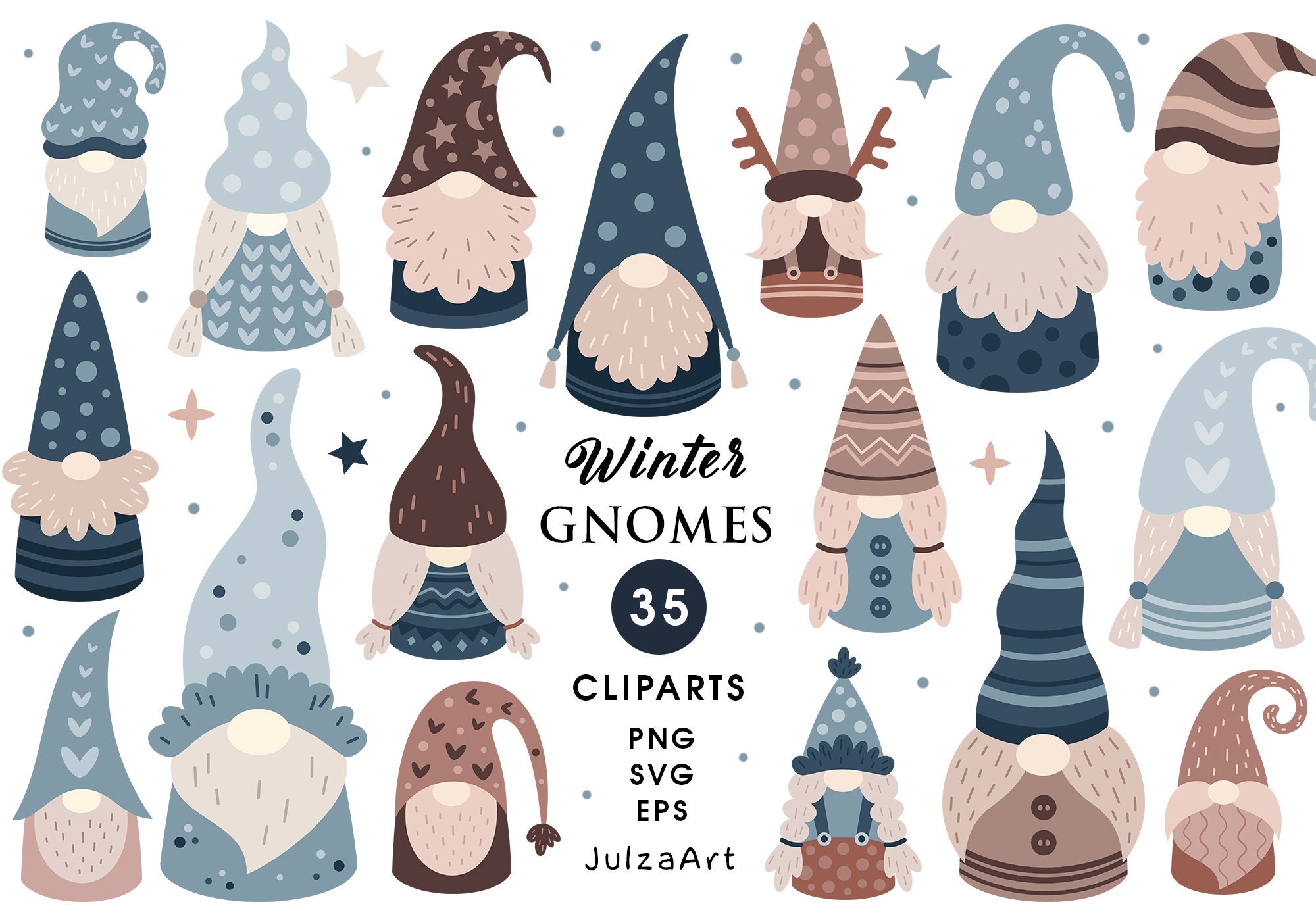 Gnome Clipart Winter Gnomes Svg Scandinavian Gnome Png - Etsy