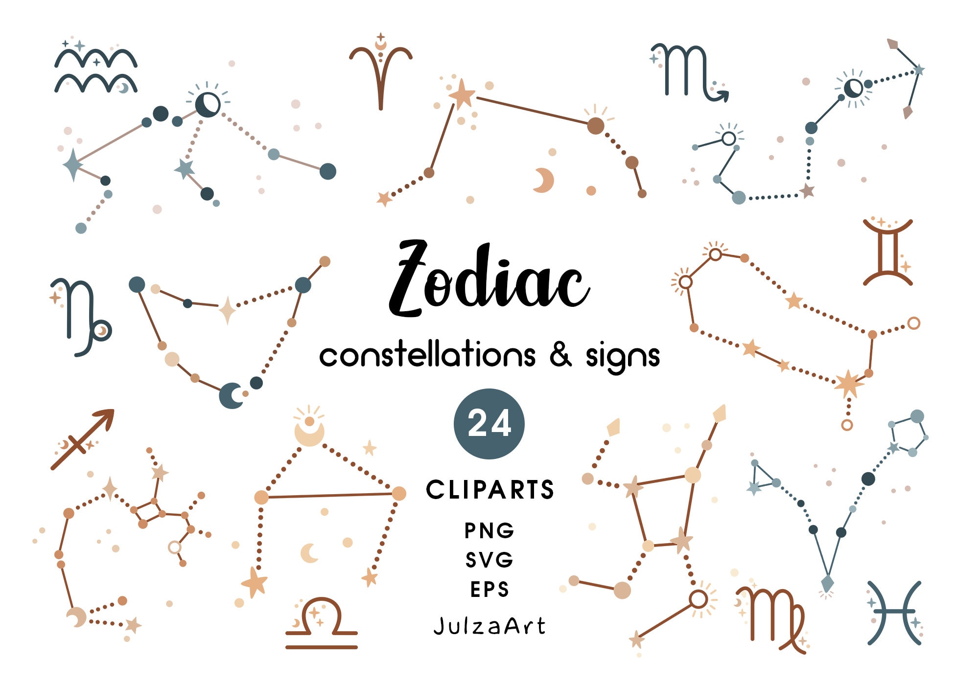 Zodiac constellations clipart 60 photos - Astrologytoyou.com