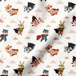 Superhero Seamless Pattern, Animal Superhero Digital Paper, Super ...