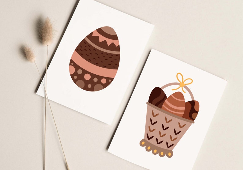 Boho Easter Eggs Clipart Set: Floral, Holiday, Spring - PNG SVG EPS ...