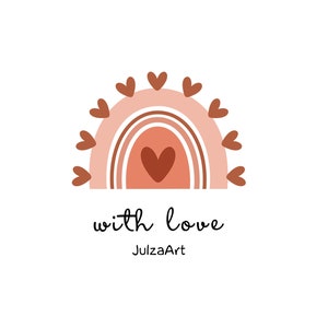 Boho Valentine Rainbow Clipart: Valentines Day PNG, Love SVG, Romantic ...
