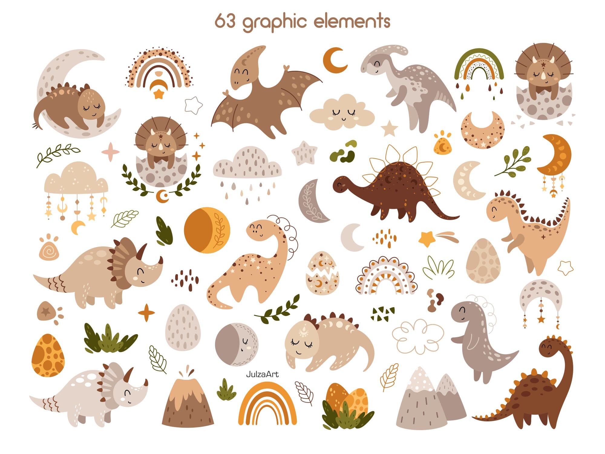 Boho Dinosaur Clipart Dinosaur Svg Bohemian Dinosaur - Etsy