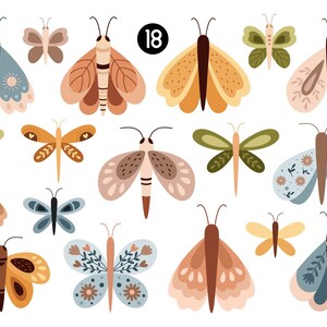 Butterfly Clipart, Boho Butterfly Svg, Retro Butterfly Png, Groovy ...