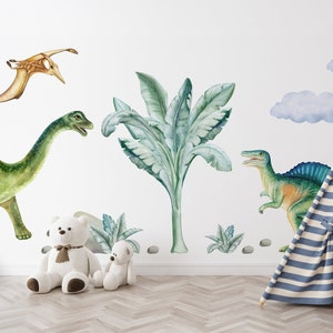 Brontosaurus Sticker Dinosaur Wall Decal for Kids Dinosaur - Etsy