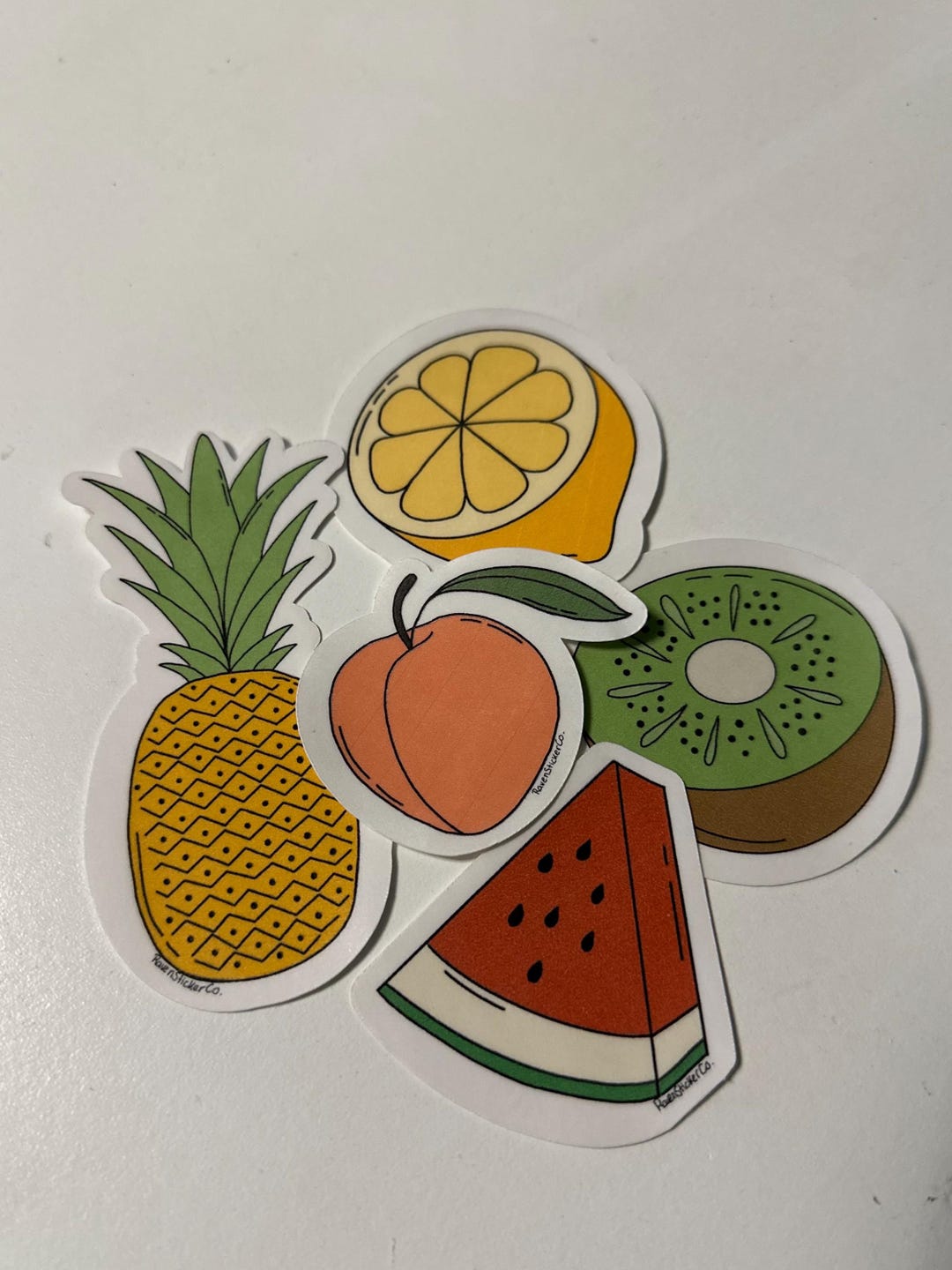 Fruity Stickers/ Fruit Stickers/ Peach Sticker/ Handmade Stickers - Etsy