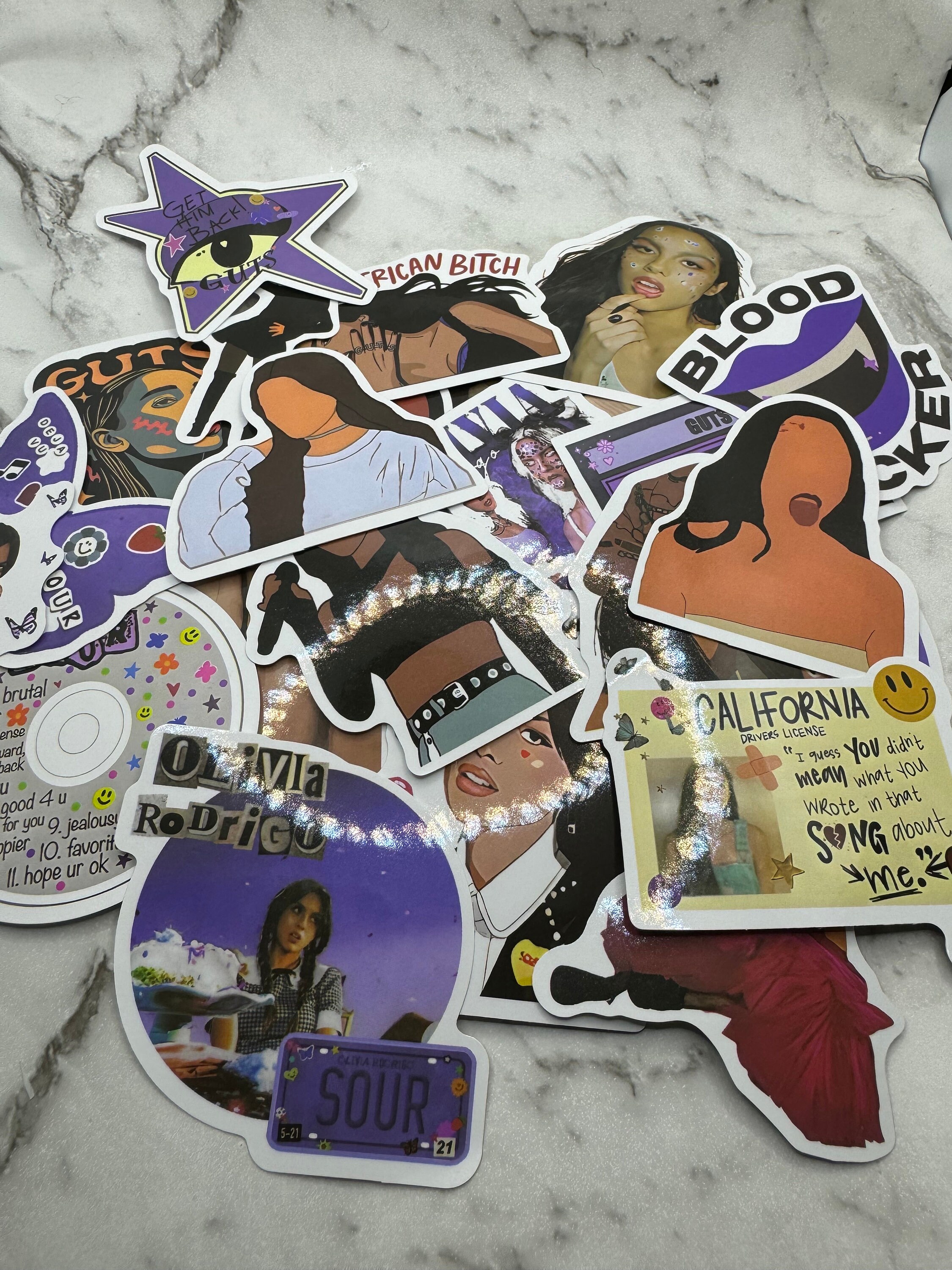 Olivia Rodrigo Stickers Packs - Etsy Australia