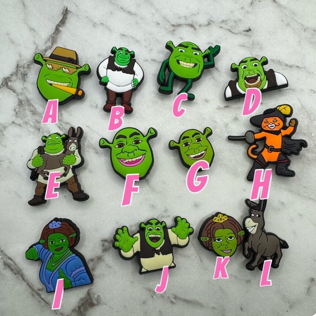 Shrek - Croc Charms - Etsy