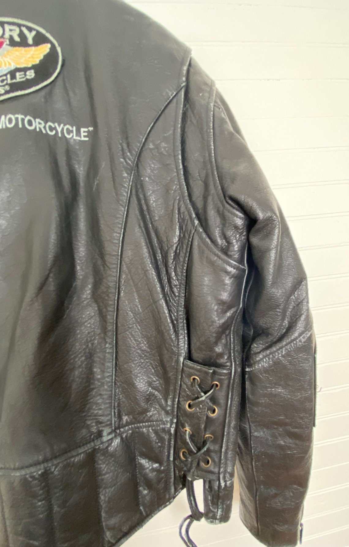Victory Leather Men's Motorcycle Jacket, Size Medium - Etsy