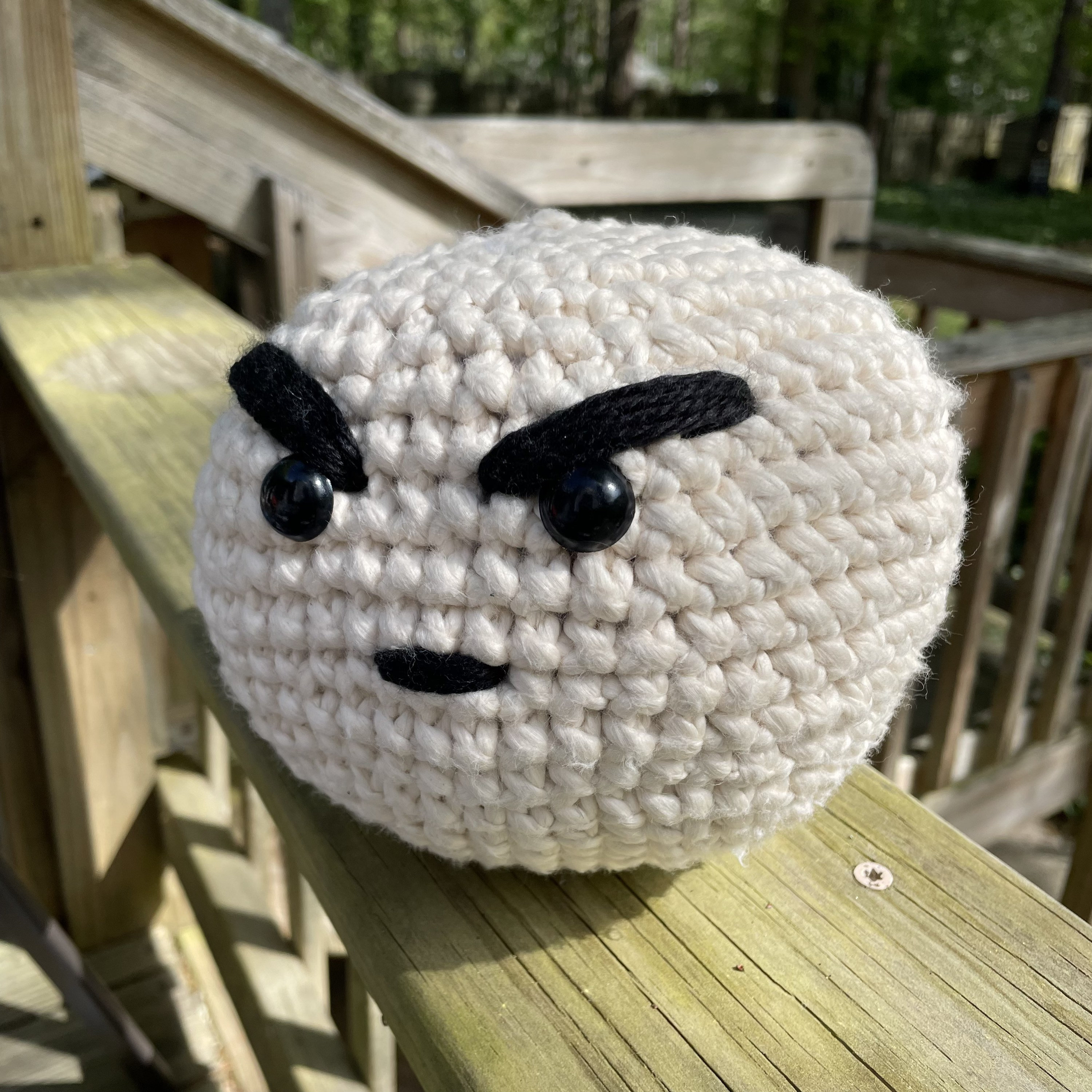 Angry White Blood Cell Handmade Crochet Plush - Etsy