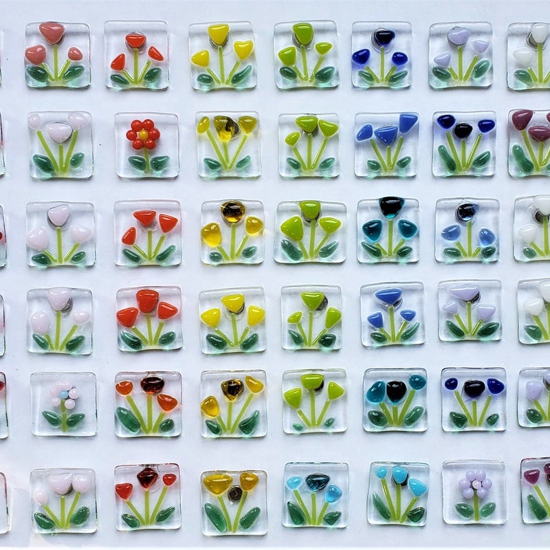 Fused Glass Magnets - Etsy