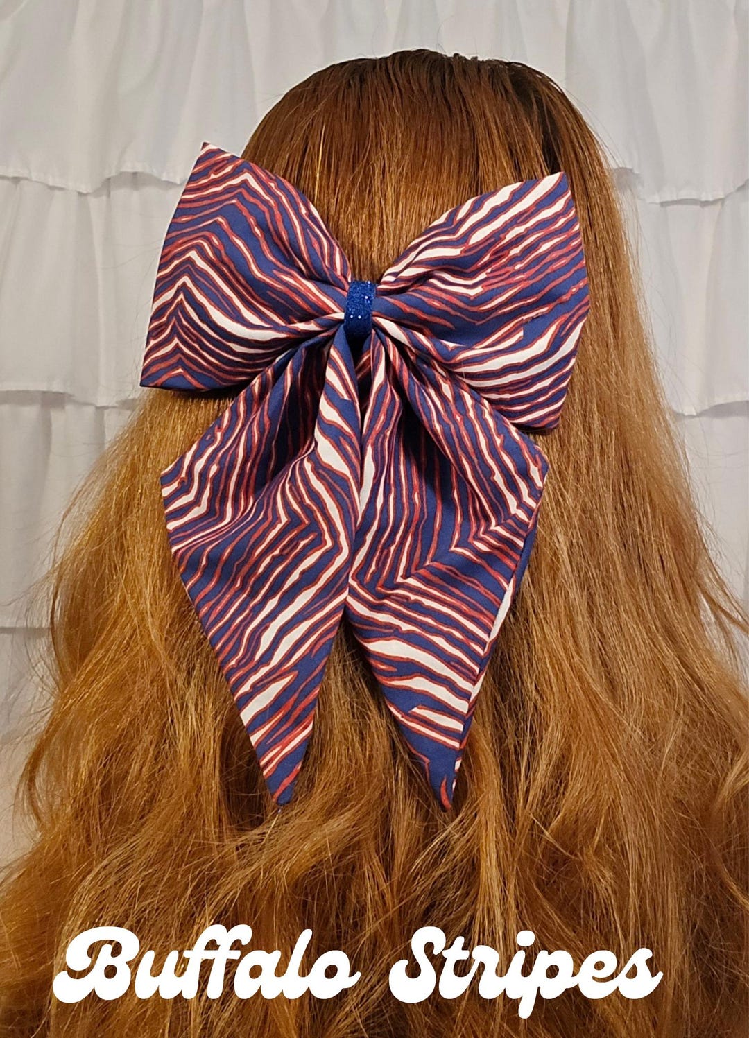 Buffalo Hair Bow: Girly Alligator Clip (8x9") - Etsy