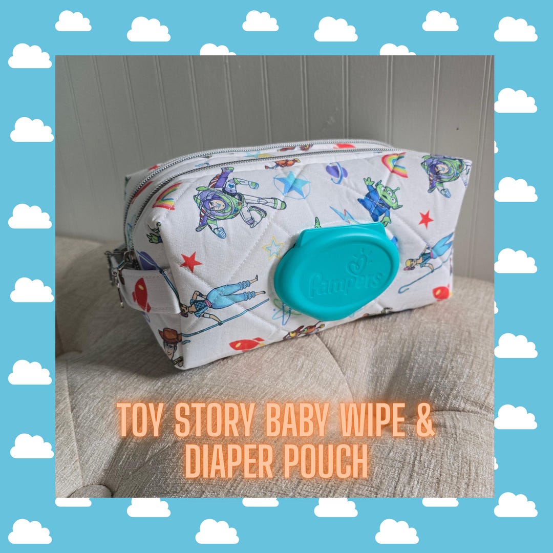 Toy Story Baby Wipe Pouch – Travel Diaper Changing Kit, Refillable Case ...
