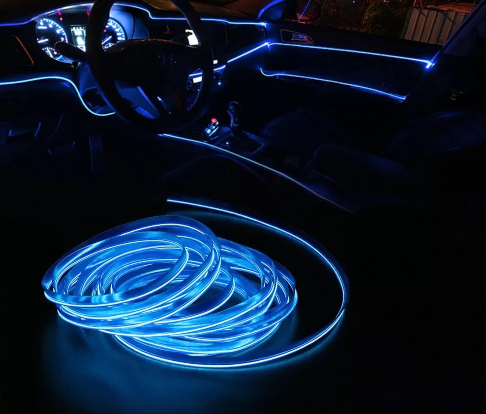 Flexible LED Strip Neon Rope EL Wire String Car Glow Light 5m - Etsy UK