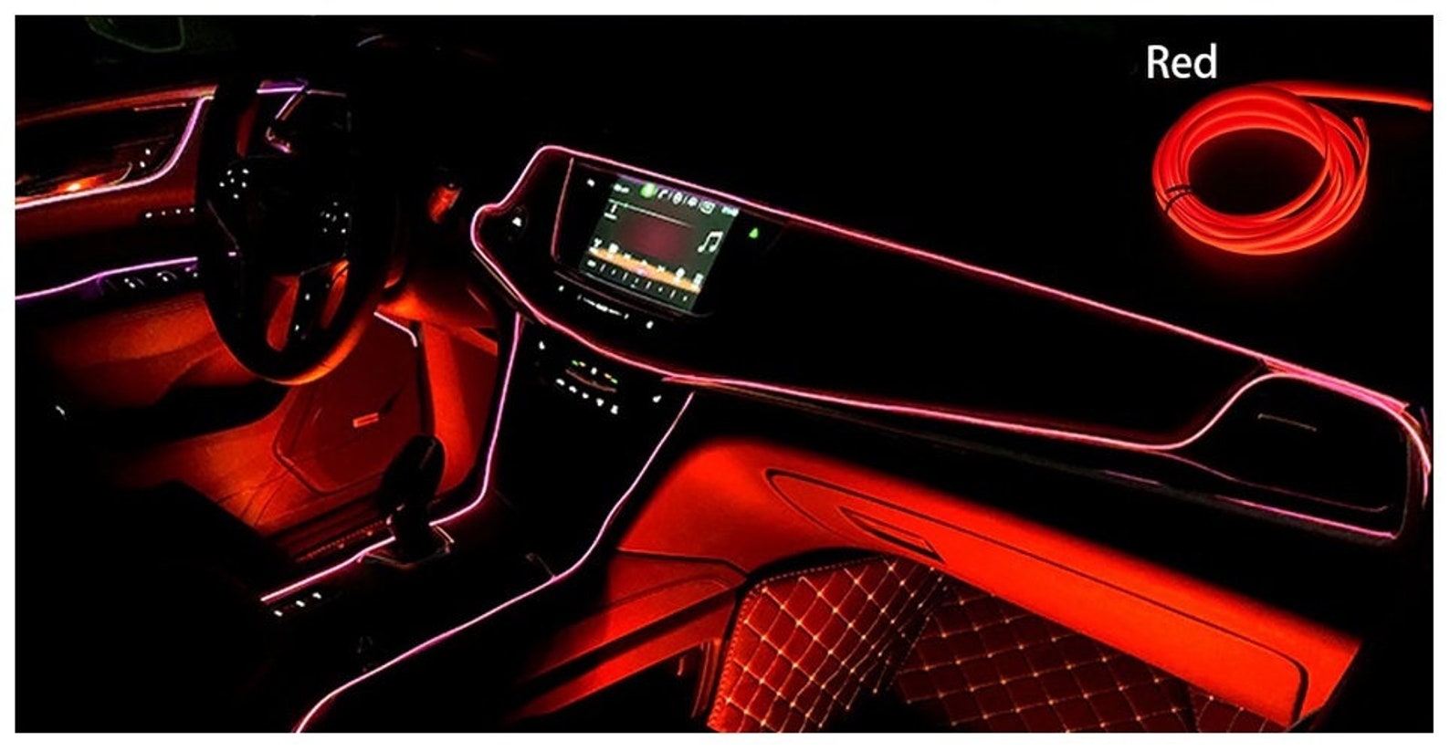 Flexible LED Strip Neon Rope EL Wire String Car Glow Light 5m - Etsy UK