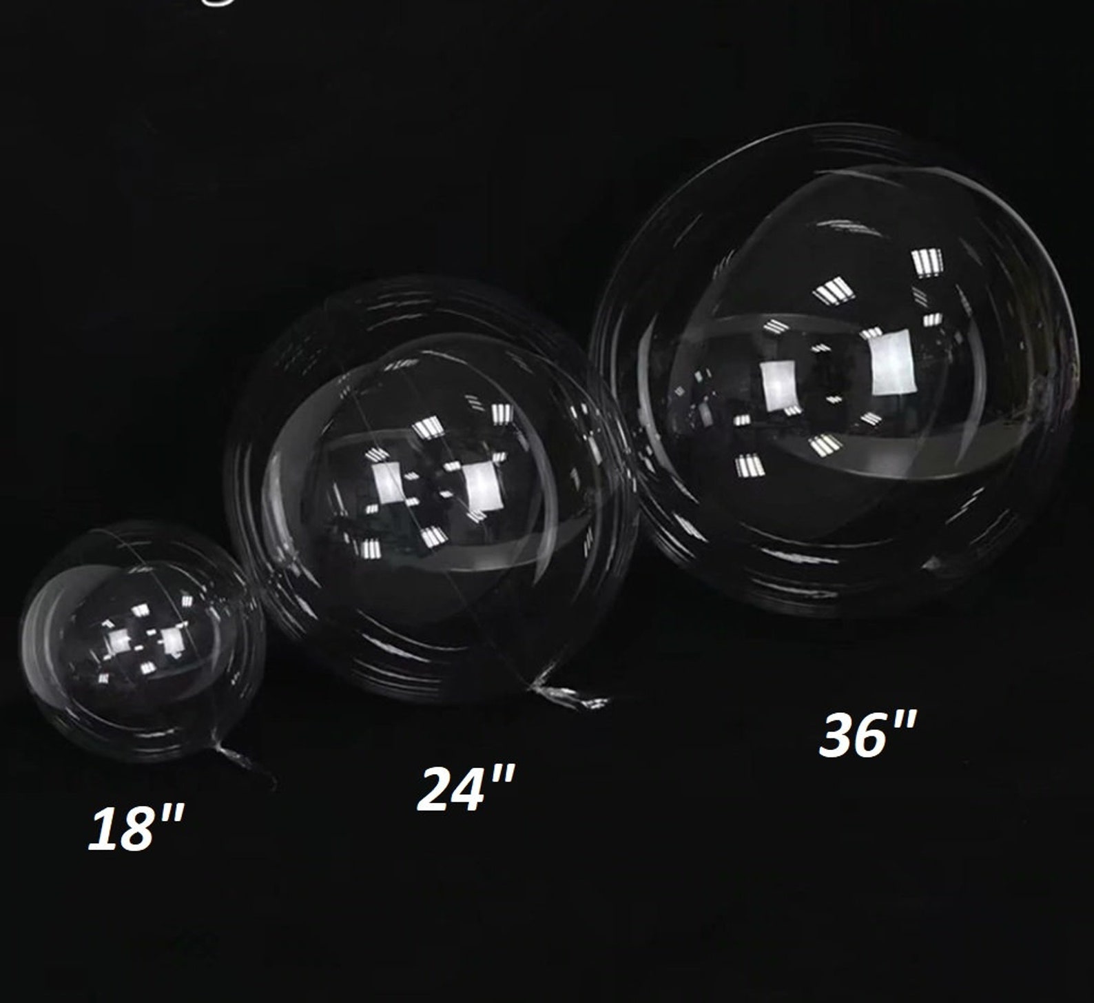 Bobo Clear Transparent Helium Huge Balloon Party Wedding - Etsy UK