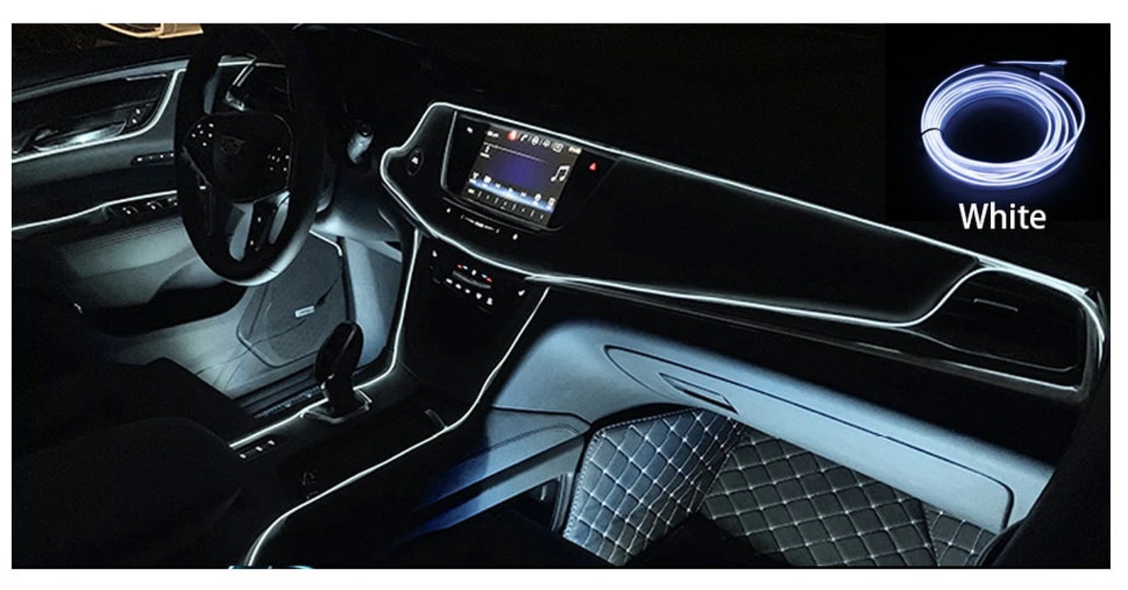 Flexible LED Strip Neon Rope EL Wire String Car Glow Light 5m - Etsy UK