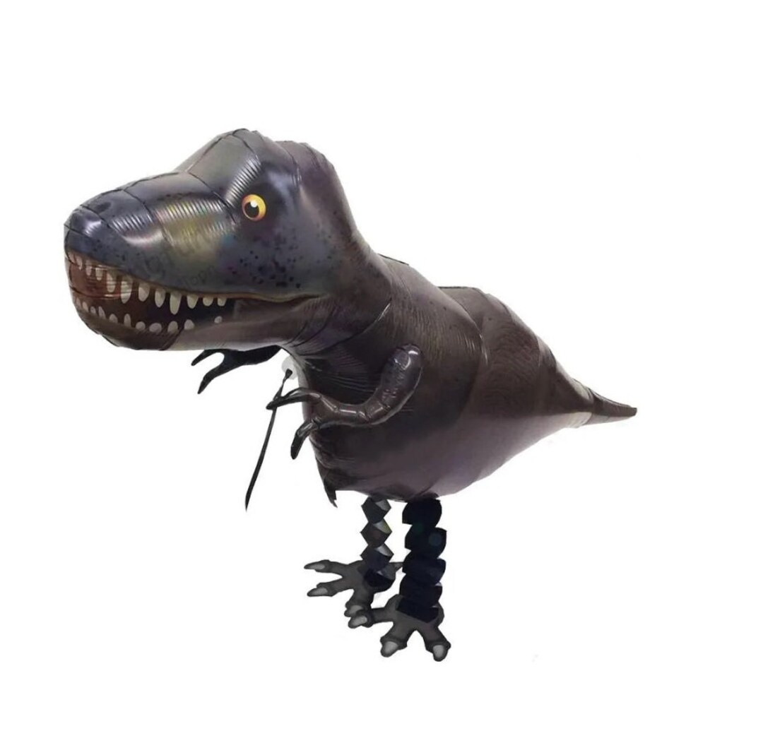 Super T-rex Grey Dinosaur Walking Pet Balloon Animal Airwalker Foil ...